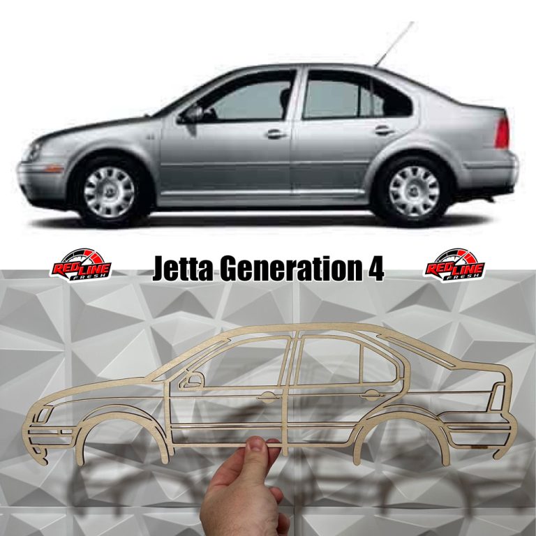 Jetta Generation 4 Silhouette Line Wall Art – Redline Fresh