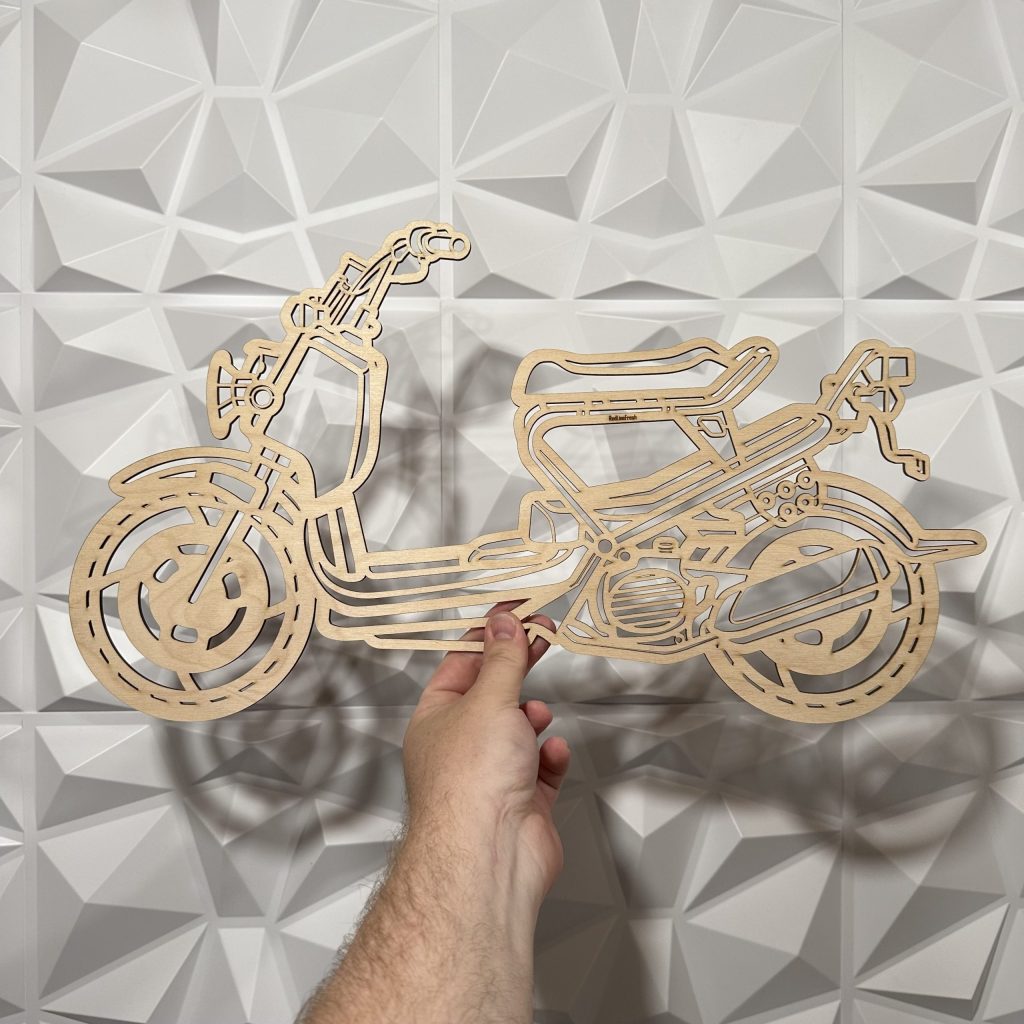 Ruckus Motorcycle / Scooter Silhouette Line Wall Art (Video Inside ...