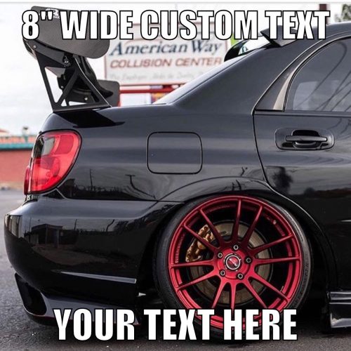 Custom 8″ Wide Sticker – Redline Fresh