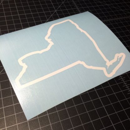NY – New York Outline State Sticker – Redline Fresh