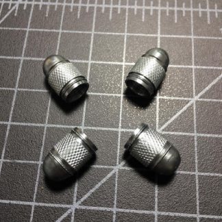 Valve Caps (4) – Bullet Dark Gray Color – Redline Fresh