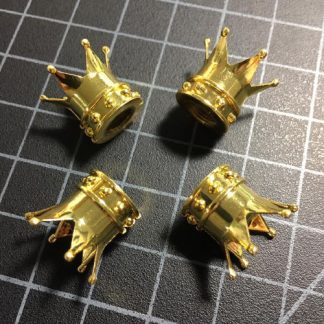 Valve Caps (4) – Crown Gold – Redline Fresh